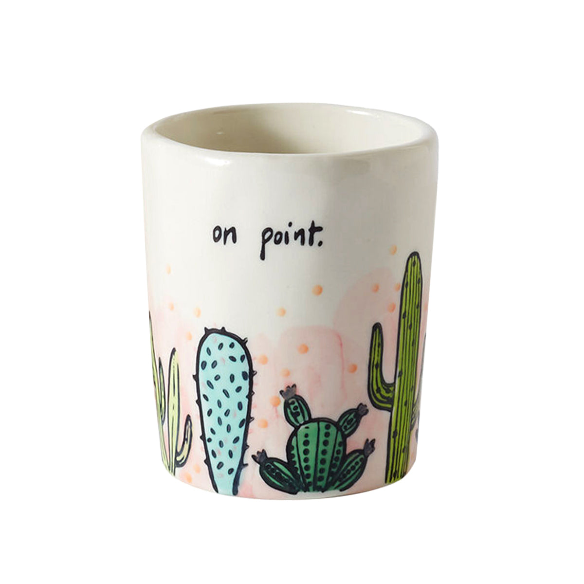 Prickly On Point Pot - Small Ceramic Pots For Succulents and Cacti ...